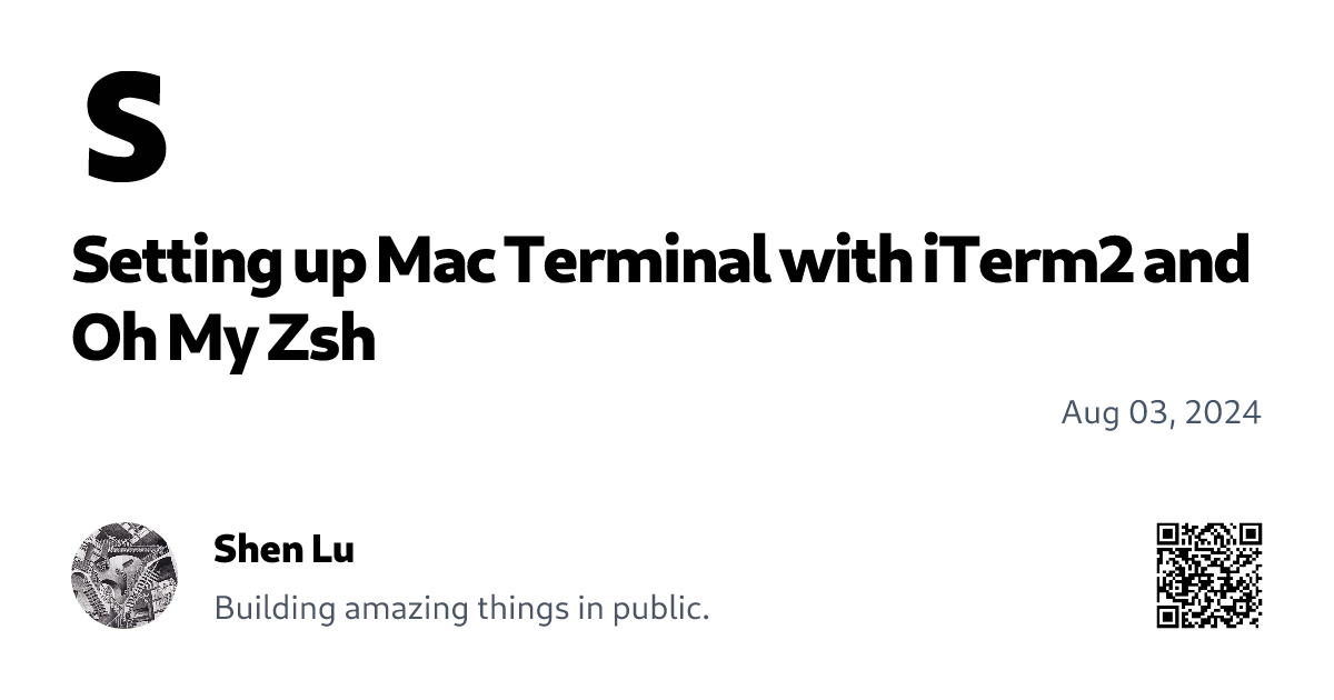 Setting up Mac Terminal with iTerm2 and Oh My Zsh